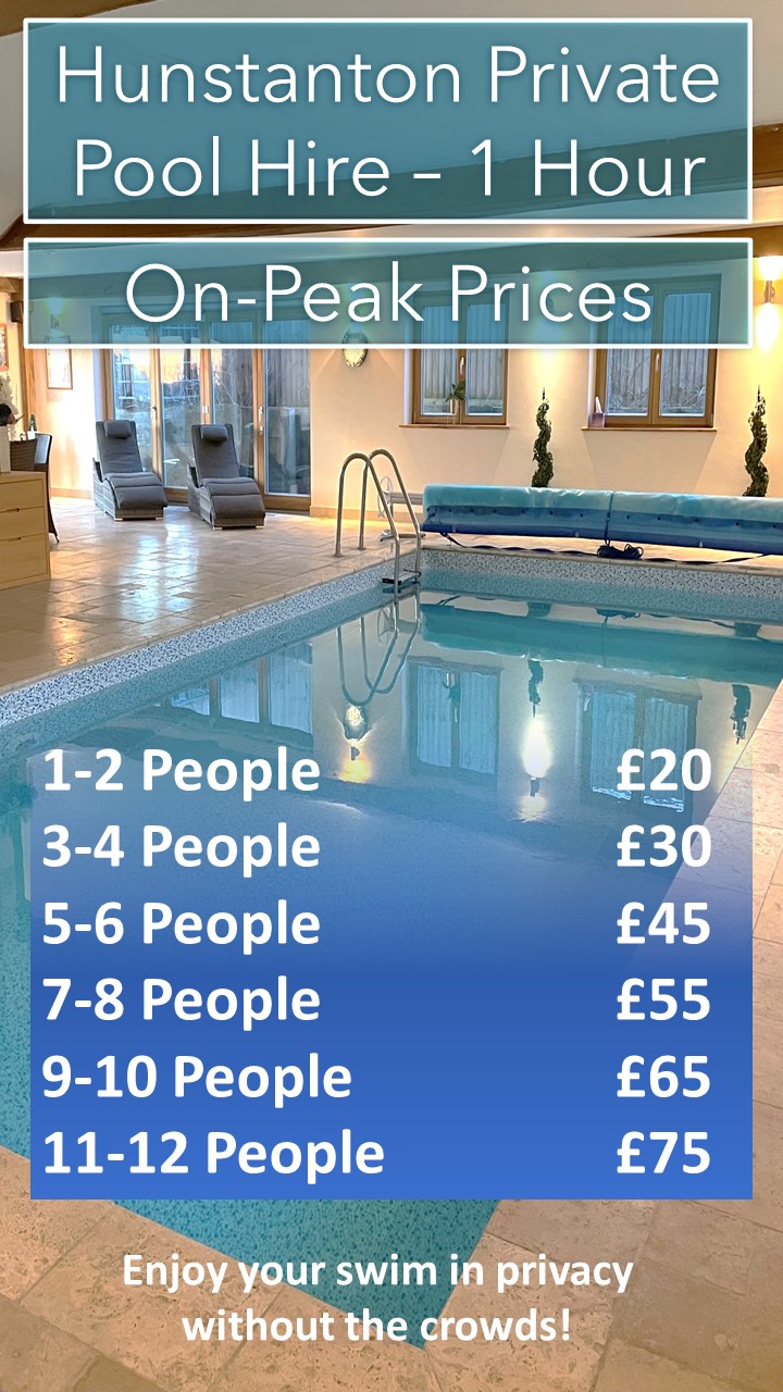 Prices - Hunstanton Private Pool Hire